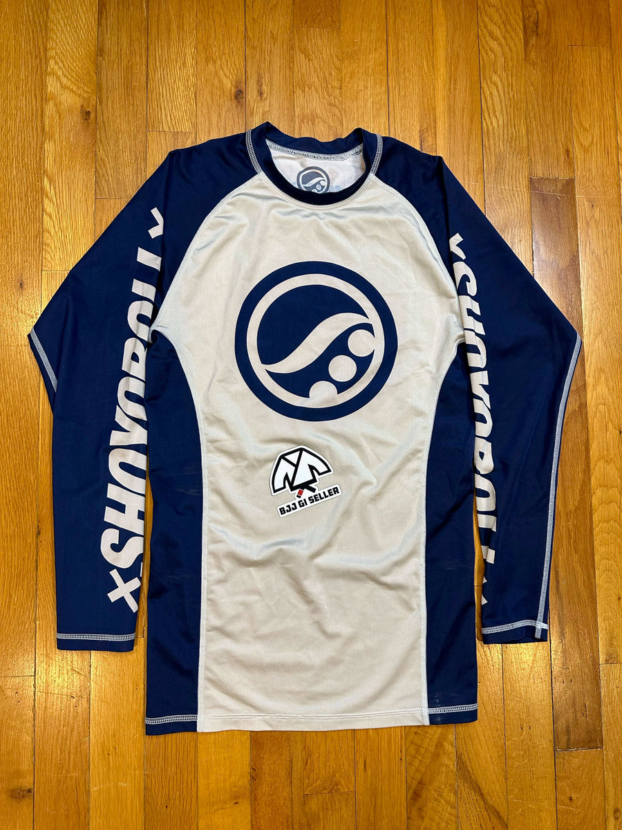 Shoyoroll Comp Edition 20.3 Rash Guard LS • White/Navy • Small (S) • G ...
